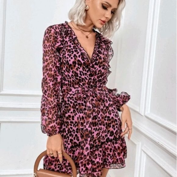Eilly Bazar | Dresses | Leopard Print Tiered Boho Dress | Poshmark